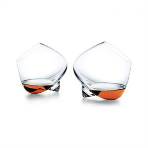 Crystal Taper Shaped Whiskey Glass Snifter with Gold Rim | glassware ...